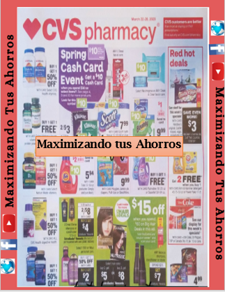 Circular CVS 22 al 28 Marzo 2020 - Maximizando Tus Ahorros