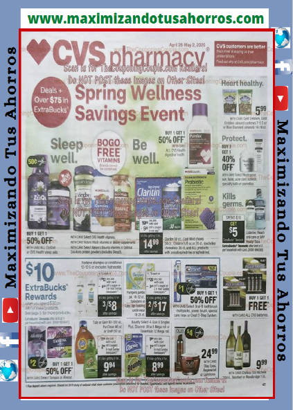 Circular CVS 26 Abril al 02 Mayo 2020 - Maximizando Tus Ahorros