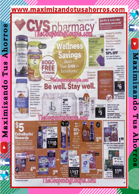 Circular CVS 31 Mayo al 06 Junio 2020 - Maximizando Tus Ahorros