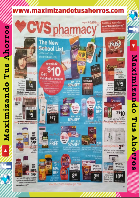 Circular CVS 8/9/20 al 8/15/20 - Maximizando Tus Ahorros