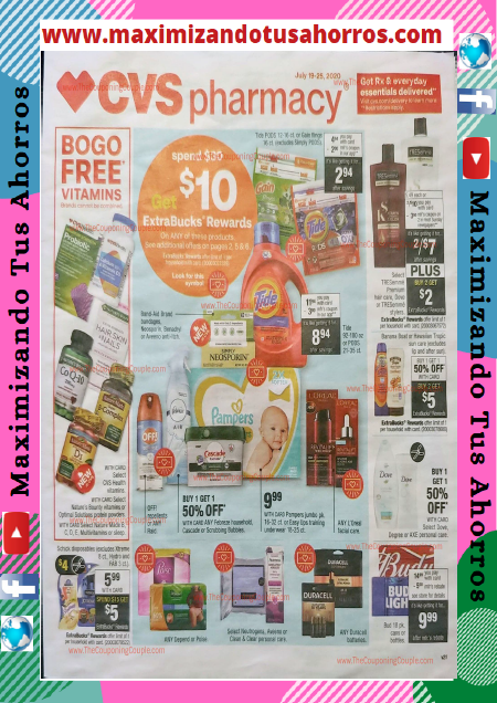 Circular CVS 7/19/20 al 7/25/20 - Maximizando Tus Ahorros