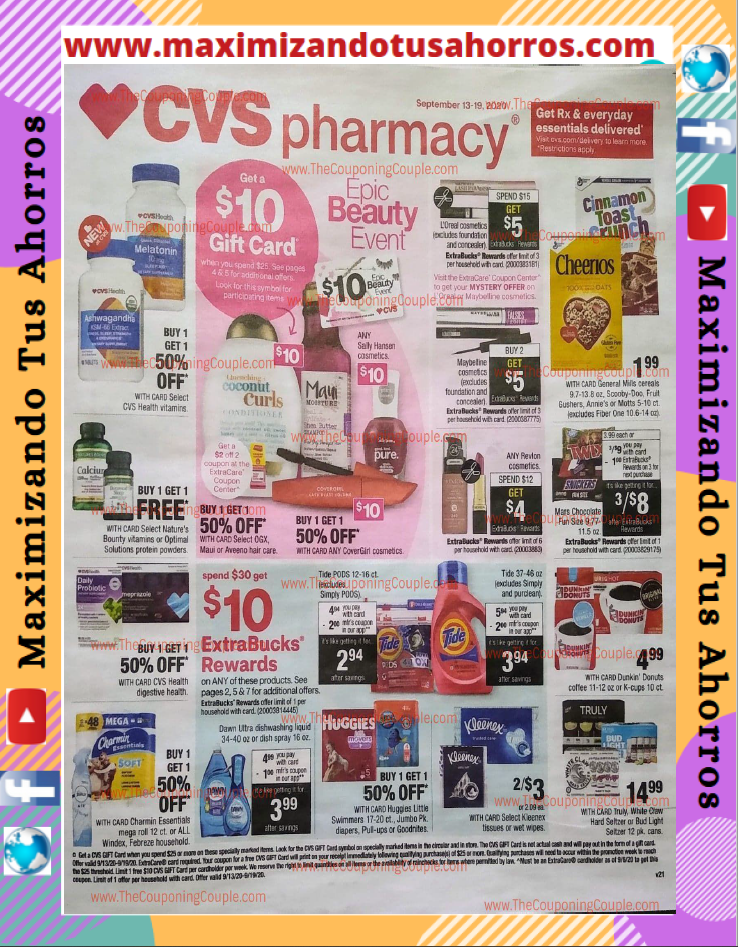 Circular CVS 9/13/20 al 9/19/20 - Maximizando Tus Ahorros