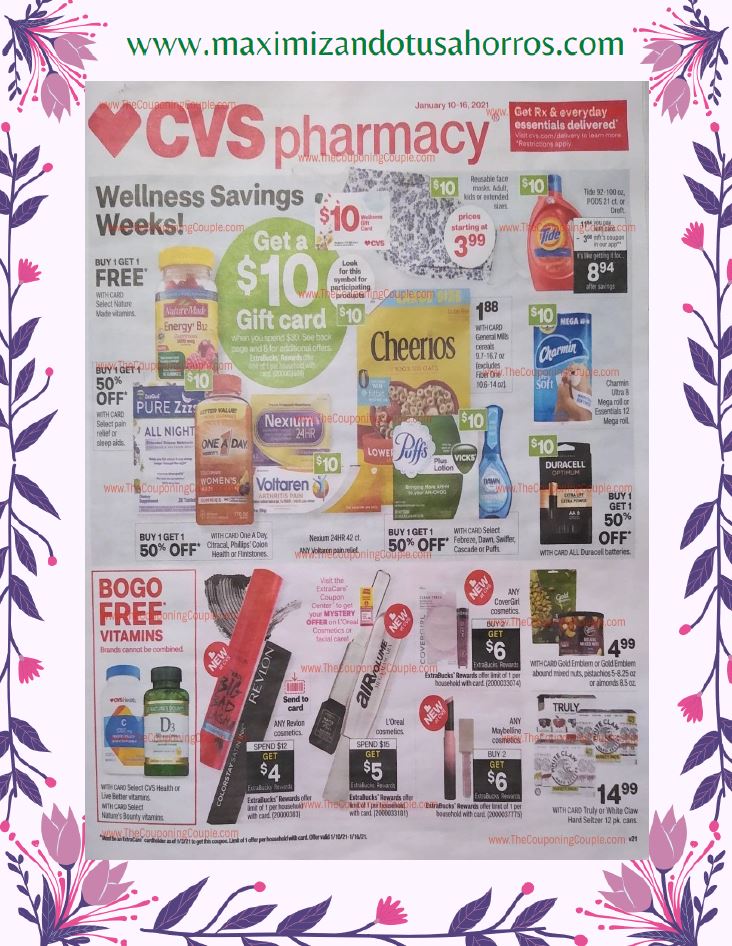 Circular CVS 1/10/21 al 1/16/21 - Maximizando Tus Ahorros