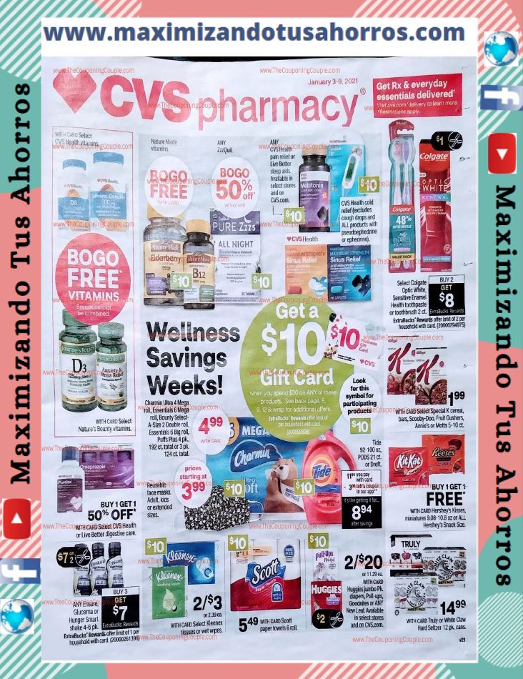 Circular CVS 1/3/21 al 1/9/21 - Maximizando Tus Ahorros