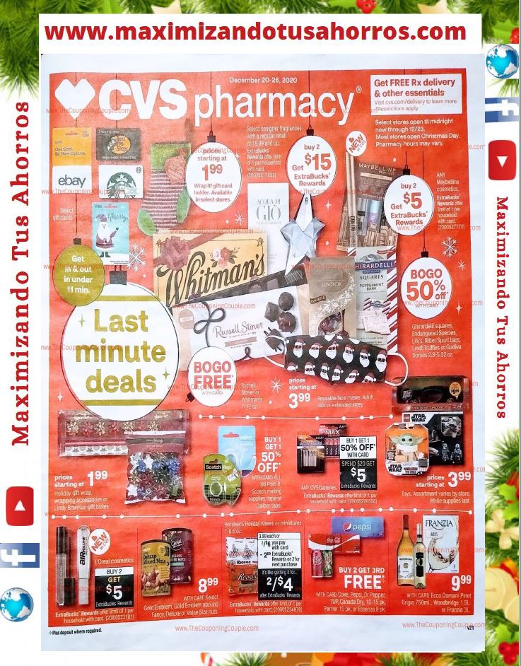 Circular CVS 12/20/20 al 12/26/20 - Maximizando Tus Ahorros