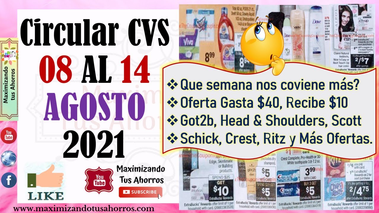Circular CVS 8/8/21 al 8/14/21 - Maximizando Tus Ahorros