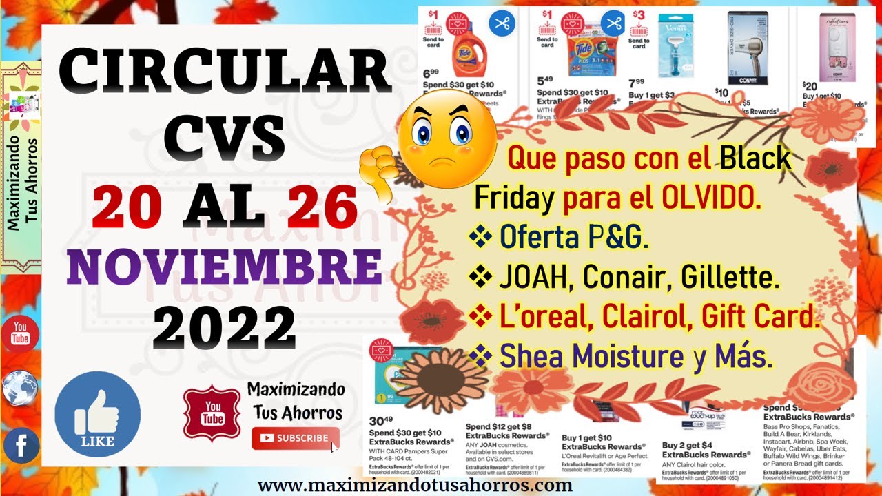 Circular CVS 👉🏻11/20/22 al 11/26/22 - Maximizando Tus Ahorros