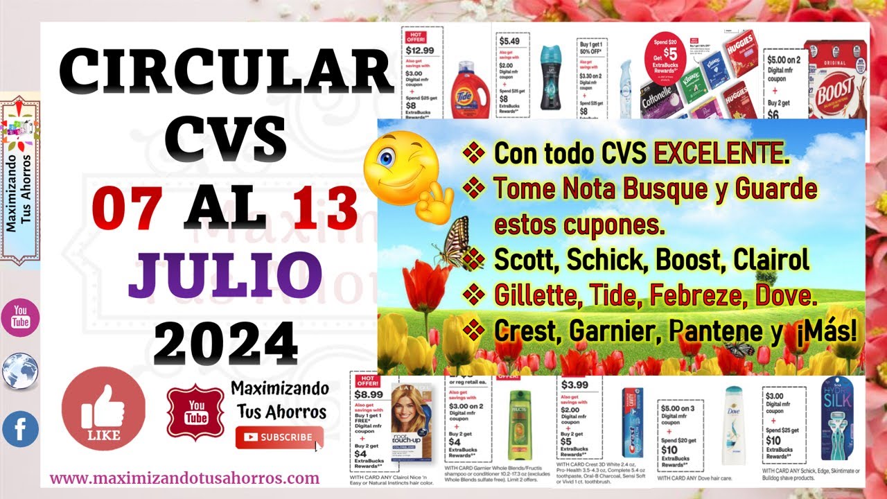 Circular CVS 👉🏻7/7/24 al 7/13/24 - Maximizando Tus Ahorros
